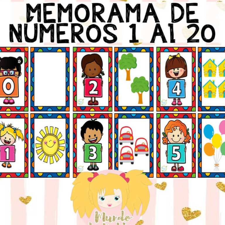 Memorama del 1 al 30, para imprimir